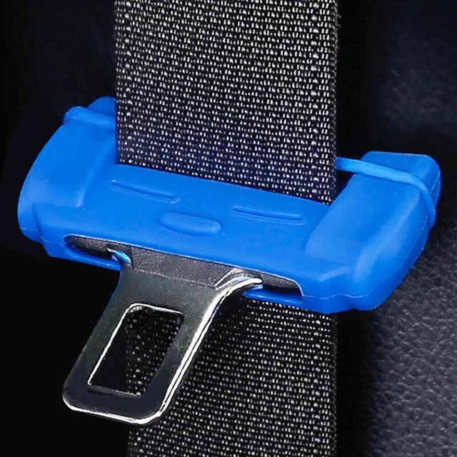 CAR SAFETY SEAT Belt Buckle Clip Protector High Elastic Silicone Case ...