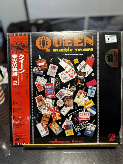 QUEEN MAGIC YEARS vol 2 JAPAN Laser Disc LD L050-1113 w/ Obi & INSERT F ...