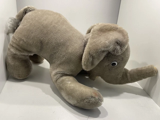 PELUCHE STEIFF ANIMAL éléphant 28 x 22 cm. Excellent état EUR 72,68 ...