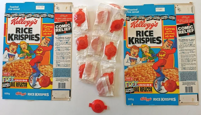 1993 KELLOGGS CEREAL Rice Krispies Comic Relief Packets x 2 inc error ...