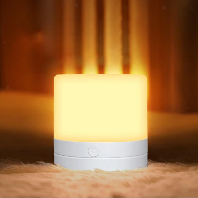 PORTABLE LED NIGHT Light Dimmable Multicolor Warm White RGB Color ...