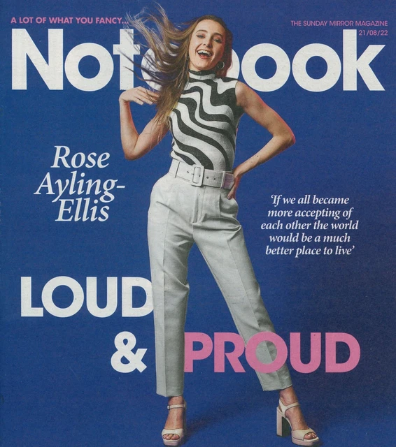 SUNDAY MIRROR NOTEBOOK Magazine Rose Ayling-Ellis, Elissa Soave ...