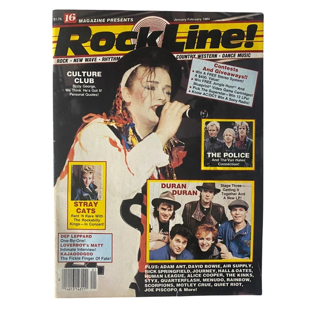16 MAGAZINE PRESENTS Rock Line January 1984 Boy George, Duran Duran No ...