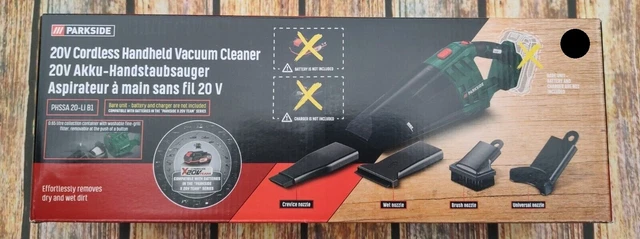 PARKSIDE PHSSA 20-LI B1 20V Cordless Handheld Vacuum Cleaner NEW £35.36 ...