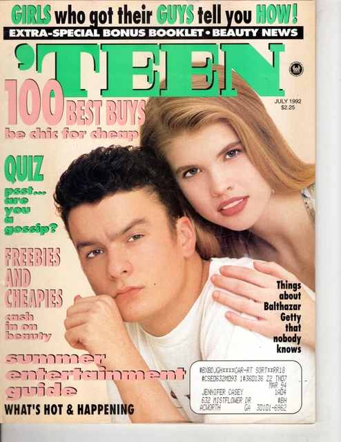 VINTAGE ADO MAGAZINE Juillet 1992 Balthazar Getty EUR 26,17 - PicClick FR