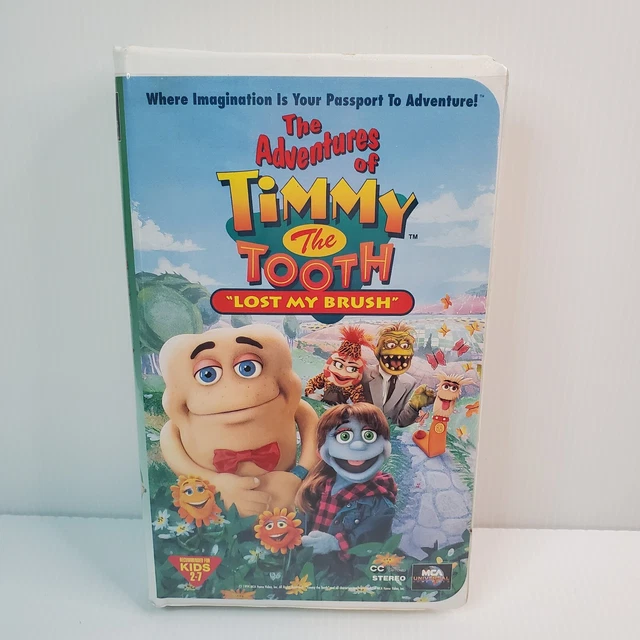 ADVENTURES OF TIMMY the Tooth VHS Lost My Brush Vintage 1994 Clamshell ...