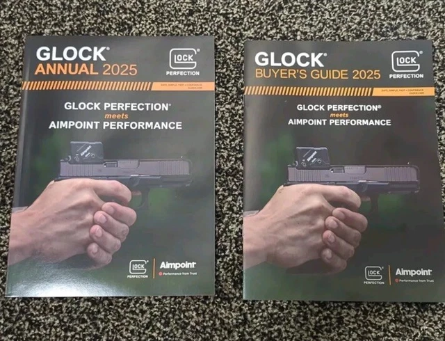 GLOCK 2025 ANNUAL Magazine & 2025 Buyers Guide Catalog (Lot of 2) SHOT ...