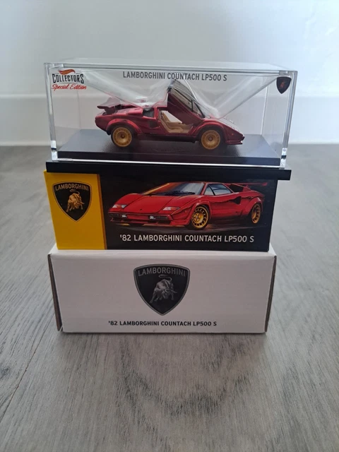 HOT WHEELS COLLECTORS RLC EXCLUSIVE ’82 LAMBORGHINI COUNTACH Red LP 500 ...