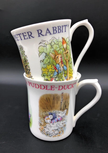 JEMIMA PUDDLE-DUCK AND Peter Rabbit Beatrix Potter Queens Pottery 2003 ...