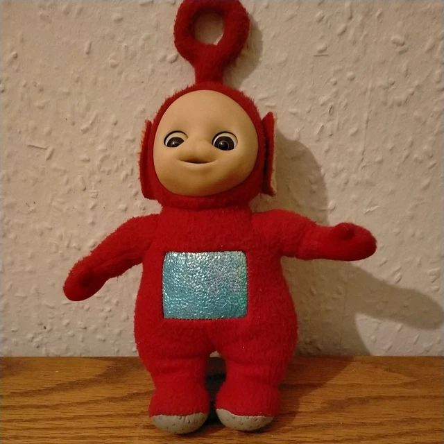 TELETUBBIES ORIGINAL VINTAGE Red Po Doll 11 Inch Plush Toy 1996 Eyes ...
