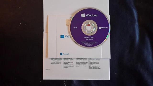 MICROSOFT WINDOWS PRO 10 64-bit Both DVD And USB With Activation Key £ ...