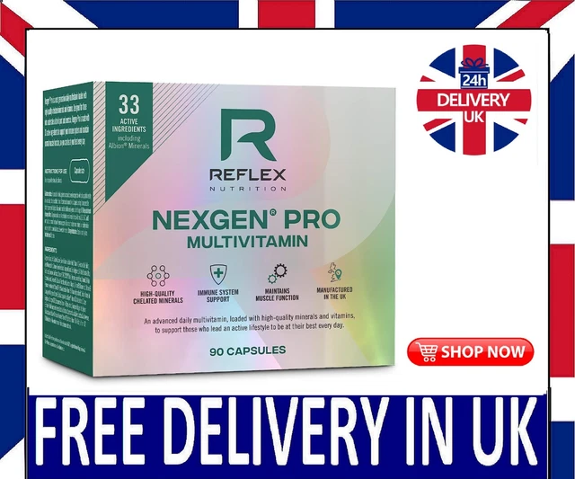 REFLEX NUTRITION NEXGEN PRO MULTIVITAMIN vitamin mineral formula ...