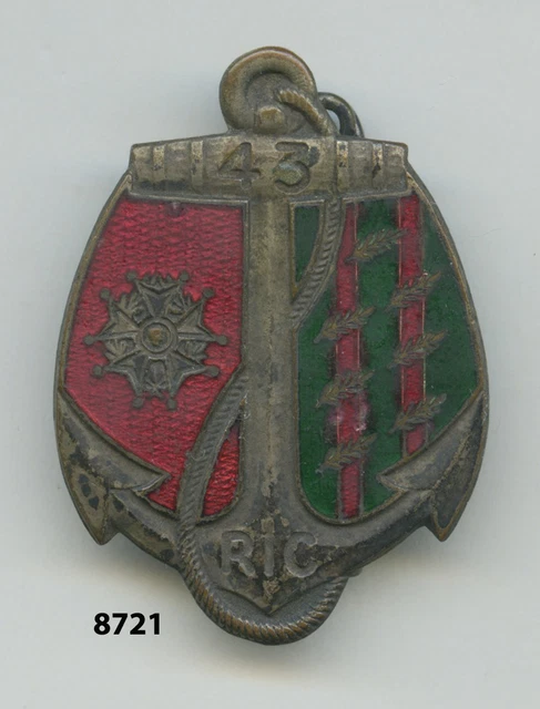 INSIGNE TROUPES COLONIALES , 43 Rgt. d'Infanterie Coloniale , 7 palmes ) EUR 92,00 - PicClick FR