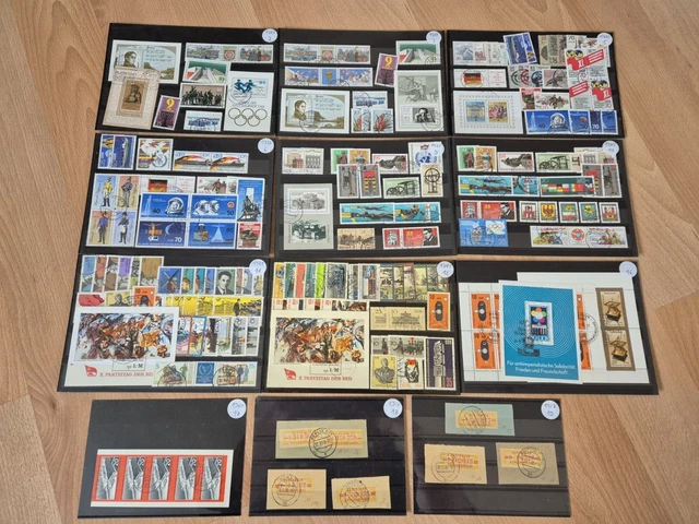 DDR GESTEMPELT - Konvolut - Marken, Zusammendrucke, Blocks, Kleinbogen EUR 14,00 - PicClick DE