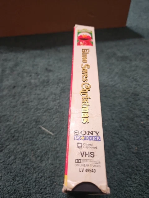 SESAME STREET ELMO Saves Christmas VHS 1996 Kids Cartoon Vtg Tape £8.06 ...