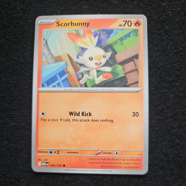 POKEMON SCORBUNNY 026/132 Common ME01: Mega Evolution £0.63 - PicClick UK