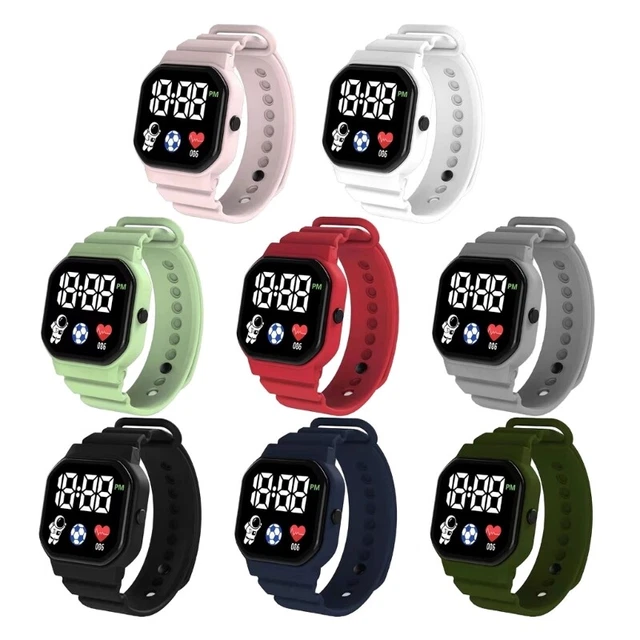LED WATCH KIDS Unisex LED Wrist Watch Students Electronic Watch for ...