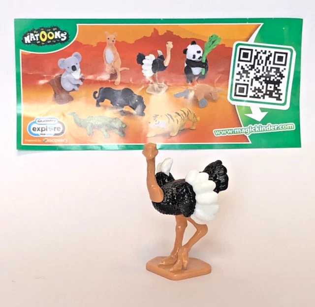 KINDER SURPRISE NATOONS - OSTRICH - FT008 + BPZ Paper - Animals of the ...
