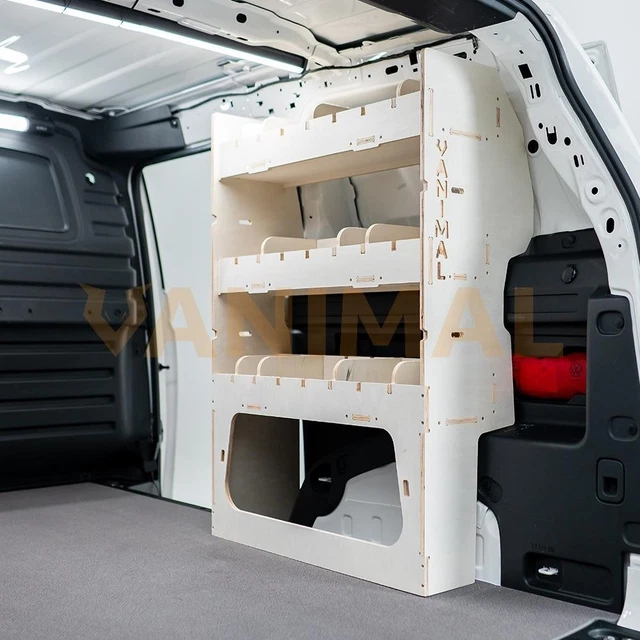 VW ID BUZZ Cargo OS Rear Adjustable Compartment Van Racking £150.00 ...