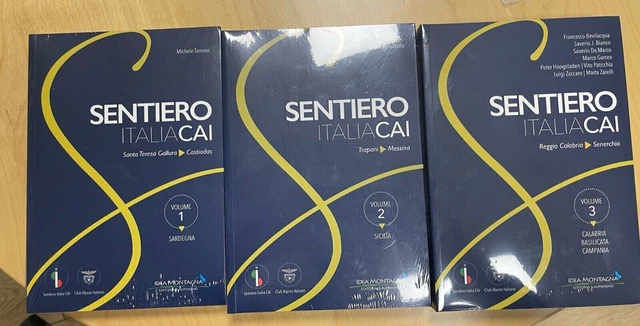 GUIDE UFFICIALI SENTIERO Italia Cai - Volume 1, 2, 3 EUR 50,00 ...