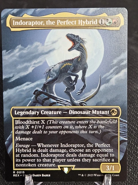 INDORAPTOR THE PERFECT Hybrid Jurassic World Collection rare sans ...