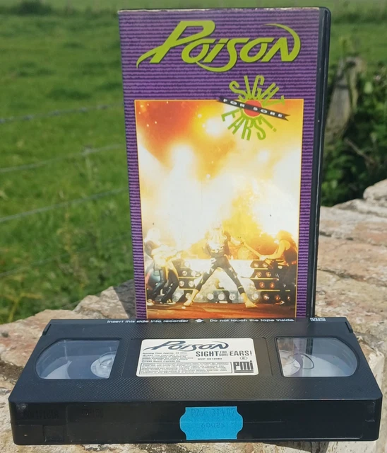 POISON SIGHT FOR Sore Ears Concert VHS Video Tape Cassette PAL VCR ...