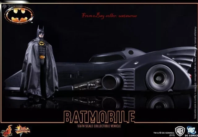 HOT TOYS - BATMOBILE 1989 Masterpiece 1/6 MMS170 + BATMAN '89 Keaton 1/ ...