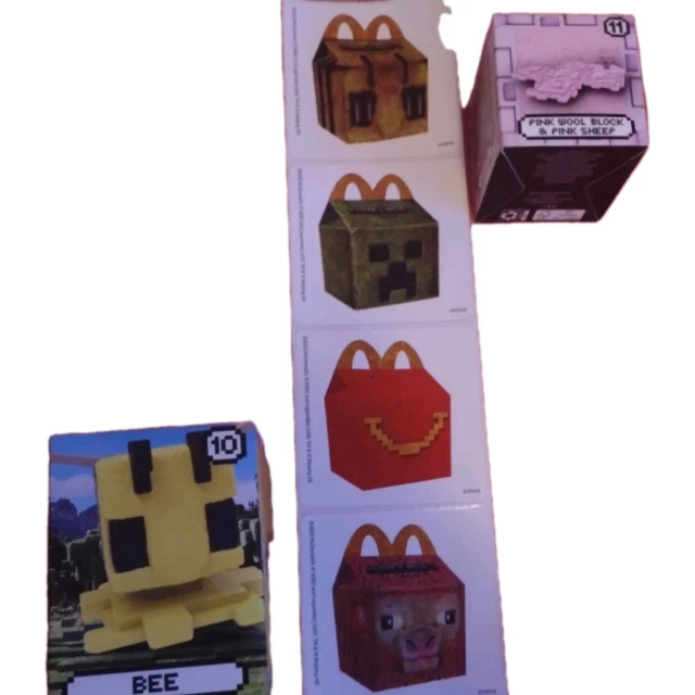 2025 MCDONALD'S A MINECRAFT Movie Happy Meal Toys #10 + #11 + stickers $8.21 - PicClick CA