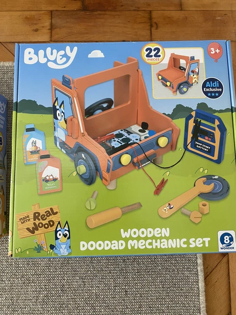 BLUEY WOODEN DOODAD Mechanic Set - Aldi Exclusive Wooden Toy - SOLD OUT ...