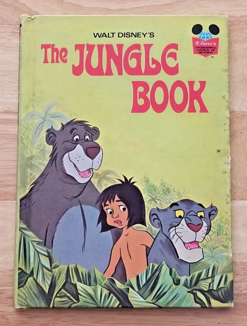 DISNEY'S WONDERFUL WORLD of Reading - The Jungle Book - 1974 Random ...