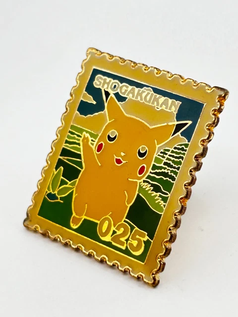 PIKACHU POKEMON METAL Stamp Ciip Shogakukan Japanese Nintendo ...