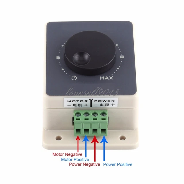 20A DC 10V-60V PWM Pulse Width Modulator Waterproof Motor Speed Controller $10.69 - PicClick CA