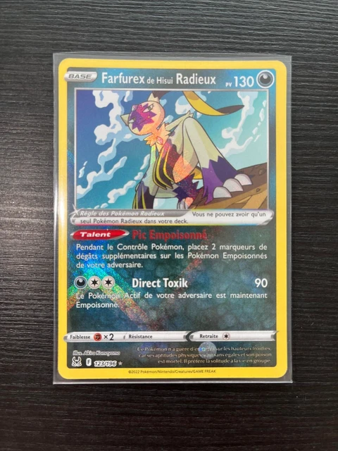 CARTE POKÉMON FARFUREX de Hisui Radieux 123/196 EB11 - Origine Perdue Neuf FR EUR 3,50 - PicClick FR