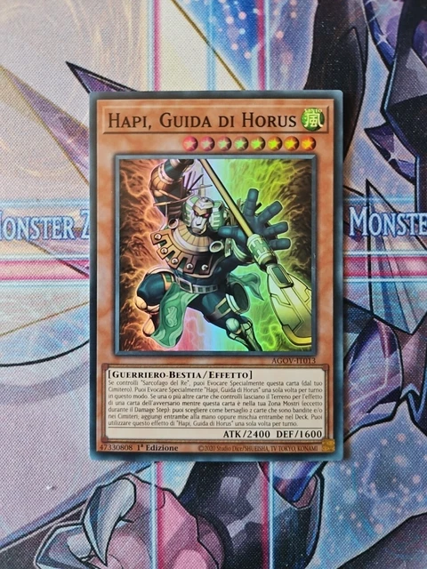 YU-GI-OH! HAPI, GUIDA di Horus, SUPER raro, AGOV, ITA yugioh EUR 3,00 - PicClick IT