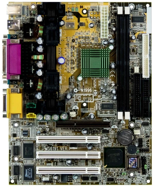 MAINBOARD MSI MS-6191 Ms6191 Ver:1 Slot A Sdram Agp Pci £246.69 ...