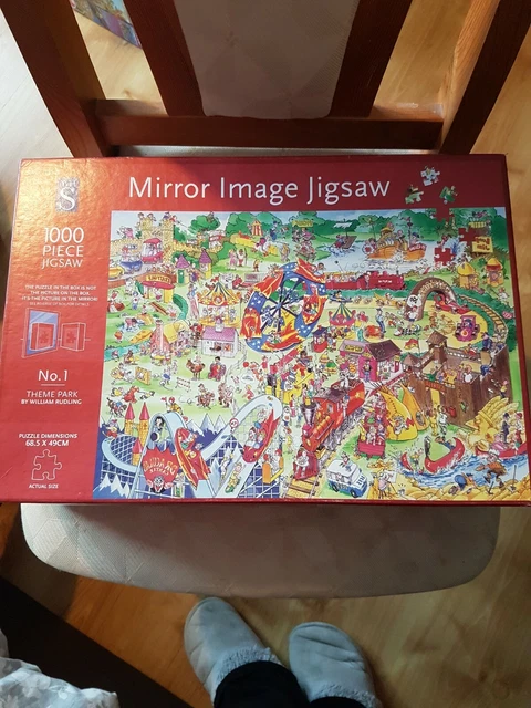W H SMITH 1000 Pc Jigsaw Puzzle mirror image theme park £6.00 - PicClick UK
