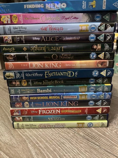 15 X WALT DISNEY Classics Pixar Children’s Kids Family Films DVD movies ...