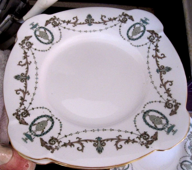 VINTAGE MINTON BONE china CAKE PLATE ADAM PATTERN ,UNUSED £9.99 ...