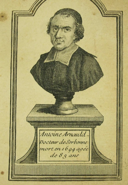 IL GRANDE ANTOINE Arnauld Jansenista Sorbona Filosofo Matematico C1750 ...