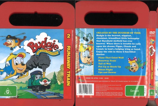227D NEW SEALED Region 4 Dvd Budgie The Little Helicopter Runaway Train ...