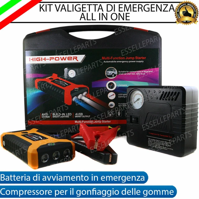 KIT AVVIATORE DI Emergenza Booster + Compressore Gomme Mercedes Cls ...