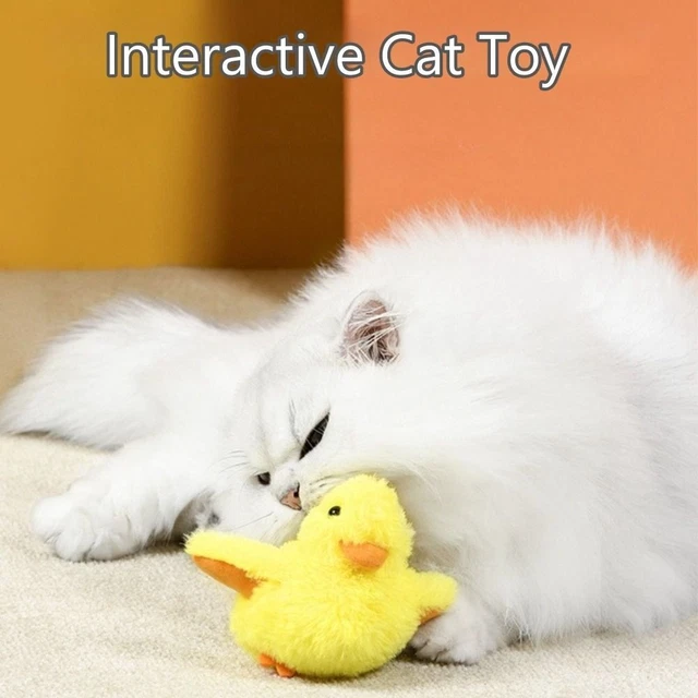 VIBRATION SENSOR ELECTRIC Flapping Duck Toy Kitten Game Toy for Pet £10 ...