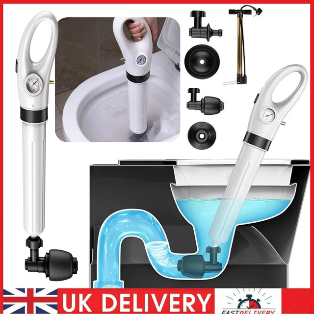 TOILET PLUNGER HIGH Pressure Drain Plunger Dredge Clog Remover Air ...