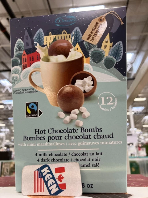 AIWAWA CA, DEAVAS 12 Hot Chocolate Bombs, w/Mini Marshmallows, 420 g ...