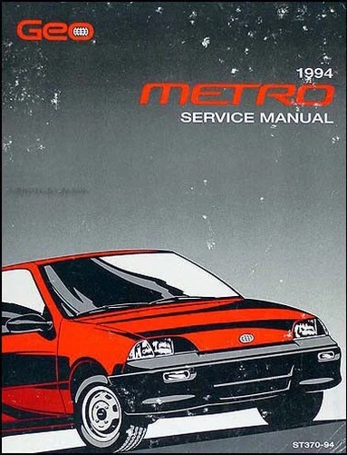 1994 GEO METRO Factory Shop Manual including XFi 94 Original Repair ...