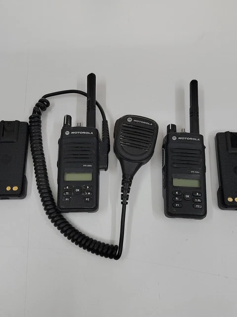 MOTOROLA MOTOTRBO XPR3500E 2 Two Way Radio with 2 battery and 1 mic ...