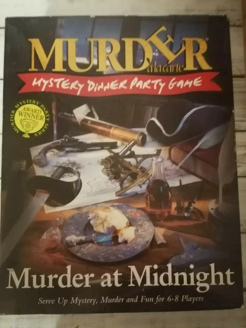 MURDER Á LA Carte - Murder at Midnight - Murder Mystery Party Game New ...