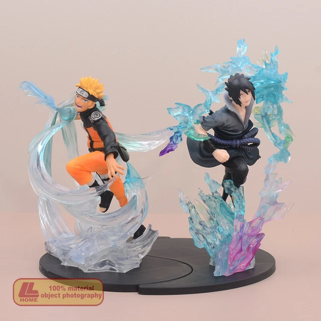 ANIME NINJA SHIPPUDEN Uzumaki vs Uchiha Sasuke Battle 2pcs set Figure ...