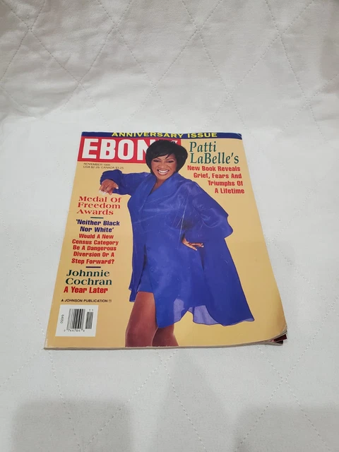 EBONY MAGAZINE NOVEMBER 1996 Patti Labelle Medal Of Freedom Awards $12. ...