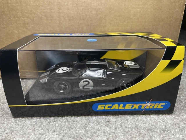 SCALEXTRIC SLOT CAR C2463 Ford Gt40 Mkii 1966 Le Mans 24 Hours #2 Black ...